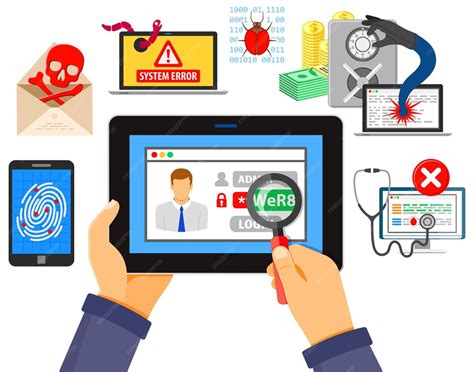 Premium Vector Internet Security And Hacking Concept