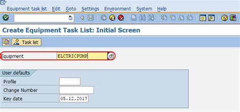 Sap Pm Create Task List For Equipment In Sap