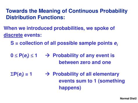 PPT Continuous Probability Distributions The Normal Distribution PowerPoint Presentation ID