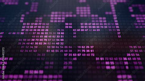 Technological Background With Representation Of Binary Code Binary
