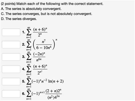 2 points match each of the following with the correct statement a