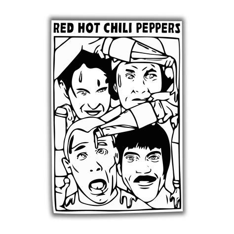 Red Hot Chili Peppers Full Color Vinyl Decal Custom Size Sports