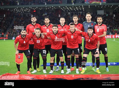 Tirana Albania 16 November 2022 Albanian National Team During The