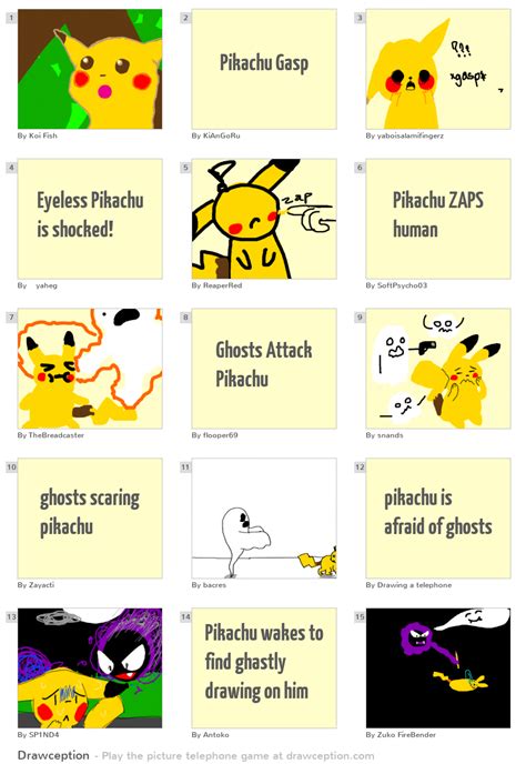 Pikachu Gasp Drawception
