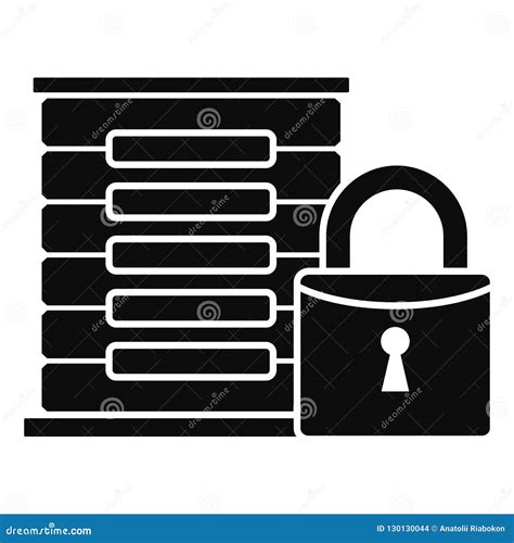 Protected Server Isometric Database Protection Concept Server Room Rack Database Security