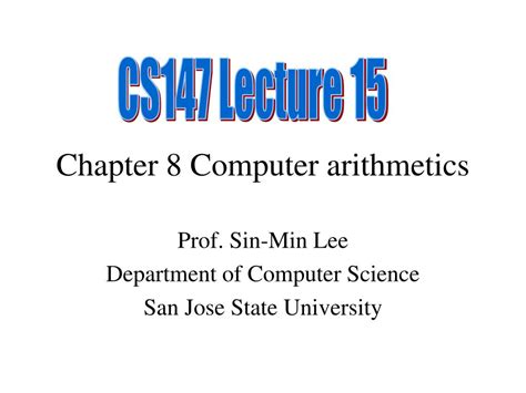 ppt chapter 8 computer arithmetics powerpoint presentation free