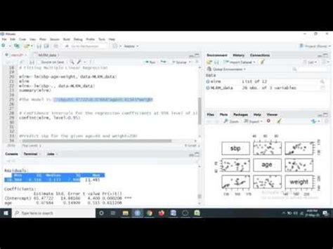 Multiple Linear Regression Model With Interpretation In R Multi Variable Regression In R