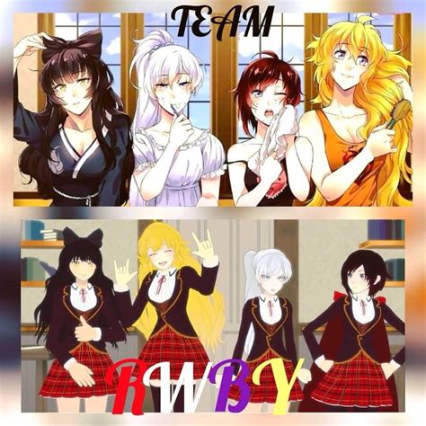 Rwby ruby weiss blake yang Anime Fotos de anime engraçada Ilustração kawaii
