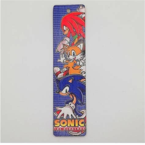 Sonic The Hedgehog Sublimated Bookmark Sonic Depop