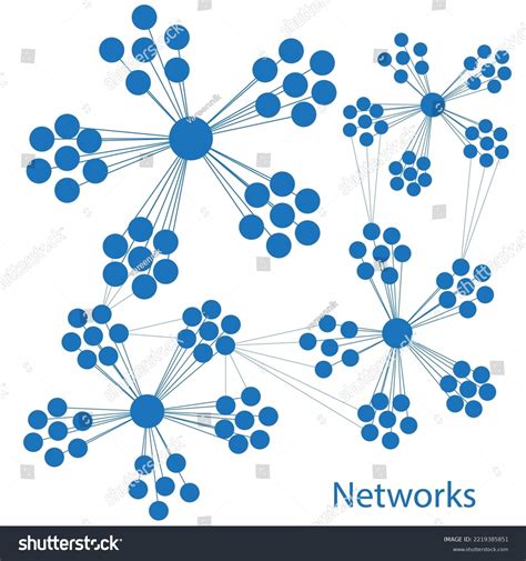 Vector Illustration Complex Network Graph Theory Stock Vector Royalty