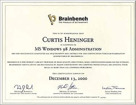 Certifications