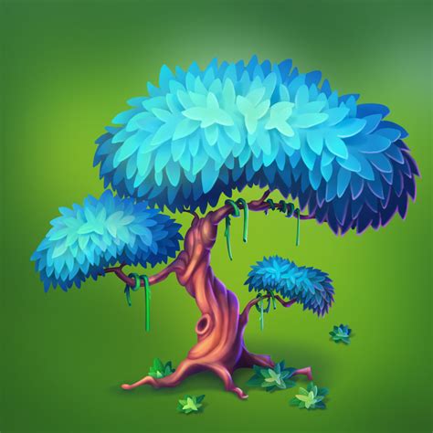Casual Tree Concept Art Behance