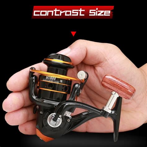 Blackdc 완전 금속 낚시 스피닝 휠 매우 부드러운 낚시 라운드 낚시 원형 낚싯대 낚시 장비 스피닝 휠 Aliexpress