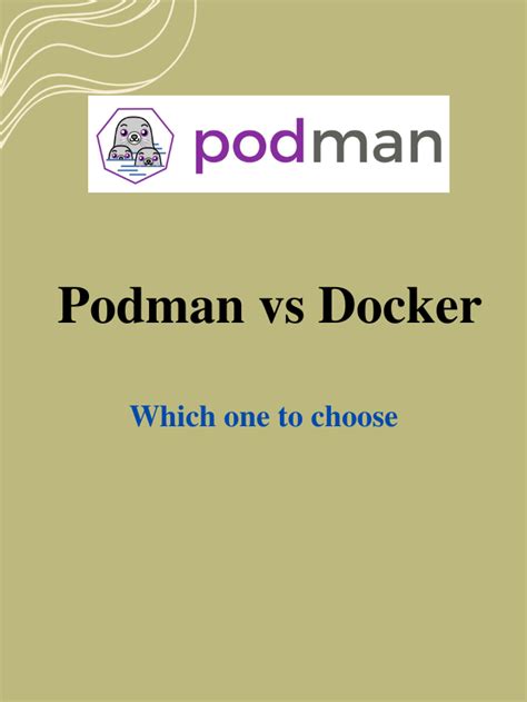 Podman Vs Dockerwhich One To Choose In 2022 Naiveskill