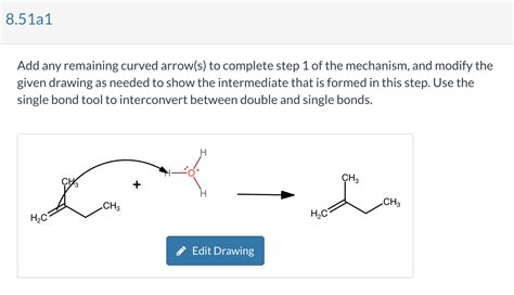 Solved 8.51a1Add any remaining curved arrow(s) ﻿to complete | Chegg.com