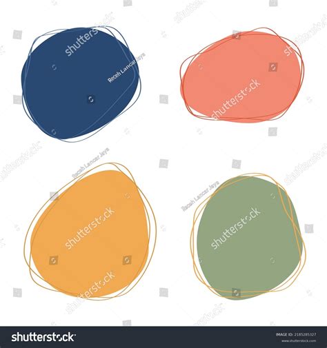 Doodle Blob Shapes Vector Set Organic Abstract Royalty Free Stock Vector 2185285327 Avopix Com