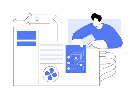 Premium Vector Computer Hardware Engineer Isolated Cartoon Vector