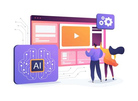 Ai Guided Self Help Customer Service Abstract Concept Vector