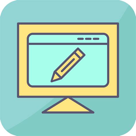 Edit Webpage Vector Icon Vector Art At Vecteezy