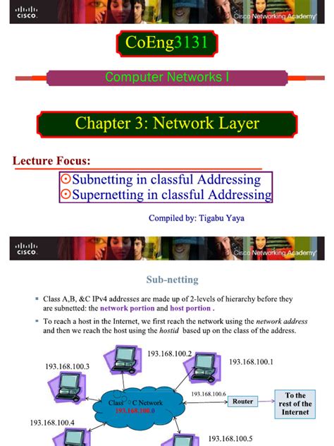 Subnetting And Supernetting Classful Addressing Pdf