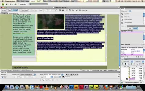 How To Create A Website Using Dreamweaver CS Pt YouTube