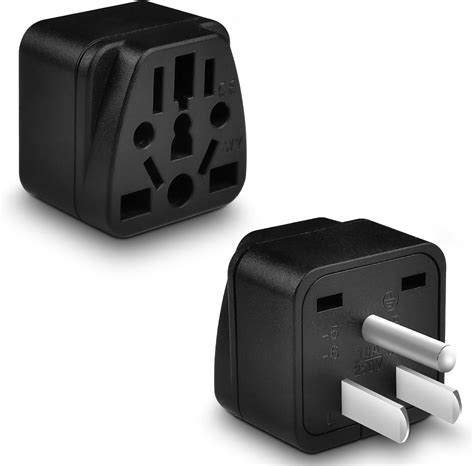 2 Pack Us Travel Plug Adapter Eu Uk Au Cn Nz To Usa Type