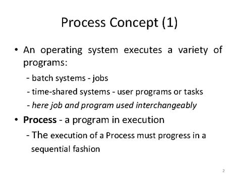 Lecture 3 Processes And Threads Outline Process Concept