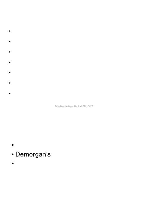Ee 231lec2 Pdf Logic Gate Boolean Algebra