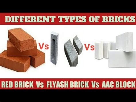 Red Bricks Vs Fly-Ash Bricks Vs AAC Blocks. Which Is Best For Construction. || Civil Insta ...