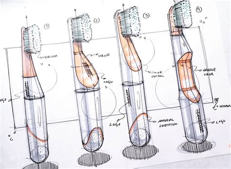 Quick Toothbrush Design Sketch By Rodrigo Cavazos