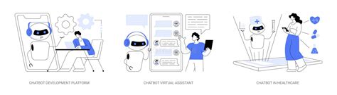 Smart Robot Abstract Concept Vector Illustrations Stock Vector