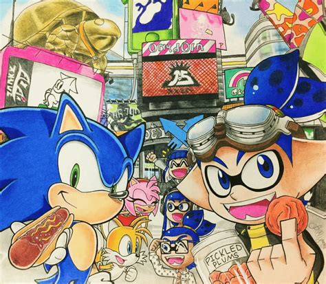 Sonic And Splatoon Crossover By Amyrosers On Deviantart Rsplatoon
