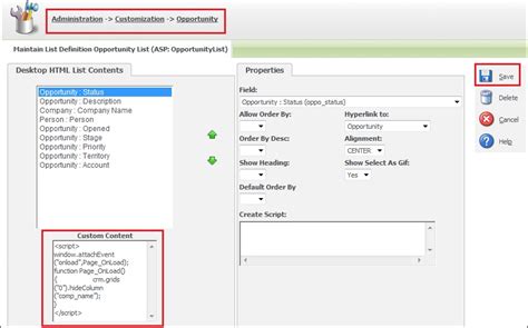 Client Side Api To Hide And Show Column Of Grid Sage Crm Tips