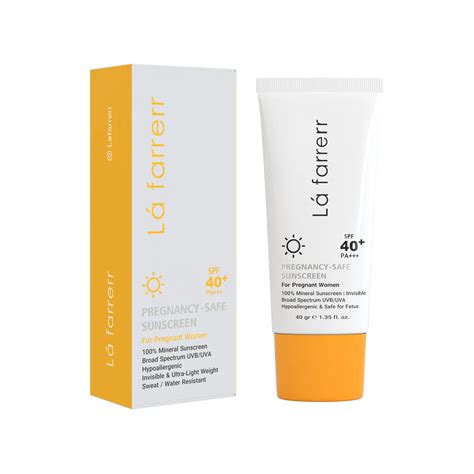 کرم ضد آفتاب بارداری Spf40 لافارر حجم 40 میلی لیتر بی رنگ