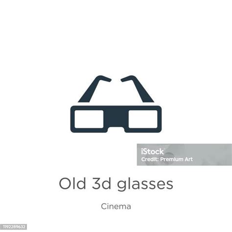 이전 3d 안경 아이콘 벡터입니다 흰색 배경에 고립 된 영화 컬렉션에서 유행 플랫 오래된 3d 안경 아이콘 벡터 일러스트는 웹 및 모바일 그래픽 디자인 로고 Eps10에