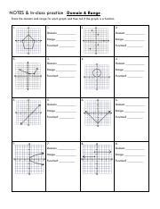 Notes Domain Range Set Interval Pdf NOTES In Class Practice Domain Range State The