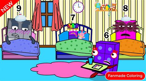 Oh No Numberblocks 7 8 9 Sick Numberblocks Fanmade Coloring Story Youtube