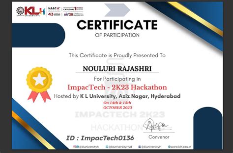 Nouluri Rajashri On Linkedin Honored To Share That Ive Earned A