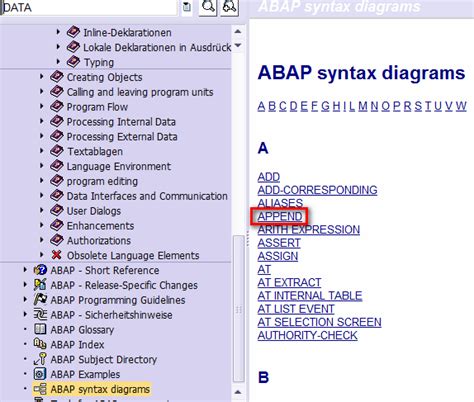Abap Keyword Syntax Diagram Sap Community