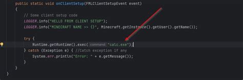 Github Nickswink Mc Payload Mod A Proof Of Concept Minecraft Mod That Executes A Command On