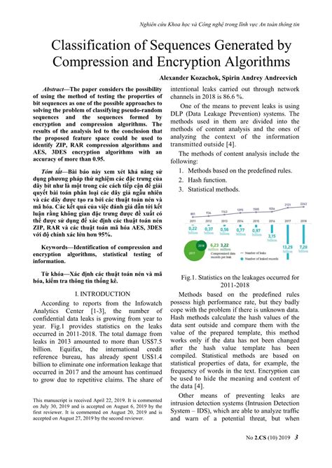 classification of sequences generated by compression and encryption