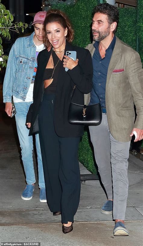 Eva Longoria Cuts A Chic Figure In A Black Jumpsuit On A Romantic Date