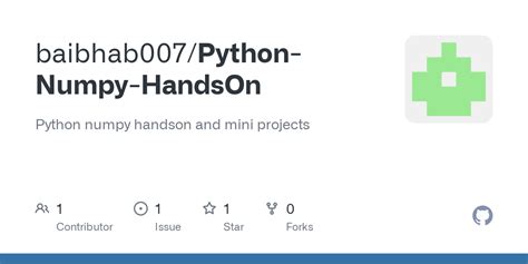 GitHub Baibhab Python Numpy HandsOn Python Numpy Handson And Mini Projects