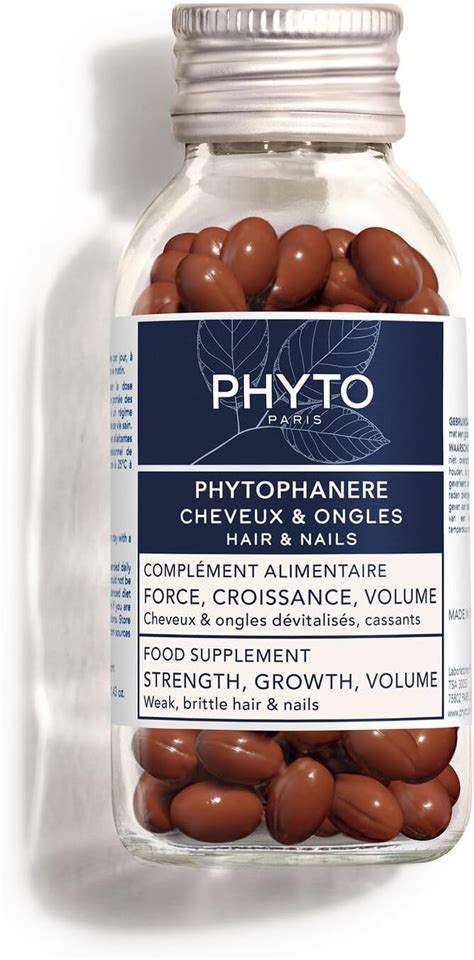 Phyto 120 Capsules Phytophanere Natural Hair Loss Nail And Skin