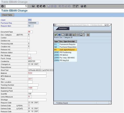 editing standard table entry through debugging sap community