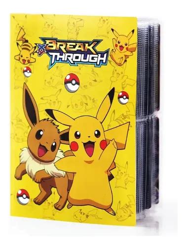 Álbum Pokémon Pikachu 30 Páginas Para 240 Cartinhas Parcelamento Sem