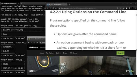 Using Options On The Command Line Specifying Program Options Mysql