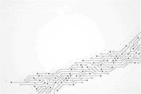 Abstract Background With Technology Circuit Board Vector Image