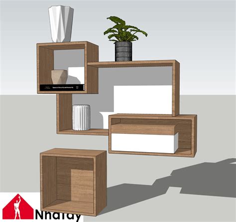 Bookshelf Sketchup Model Free Download