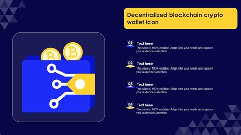 Decentralized Blockchain Crypto Wallet Icon Ppt Example